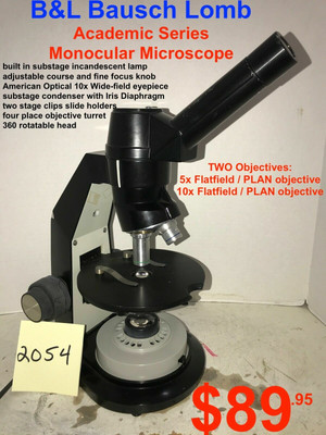 Microscopes - Lomb Monocular