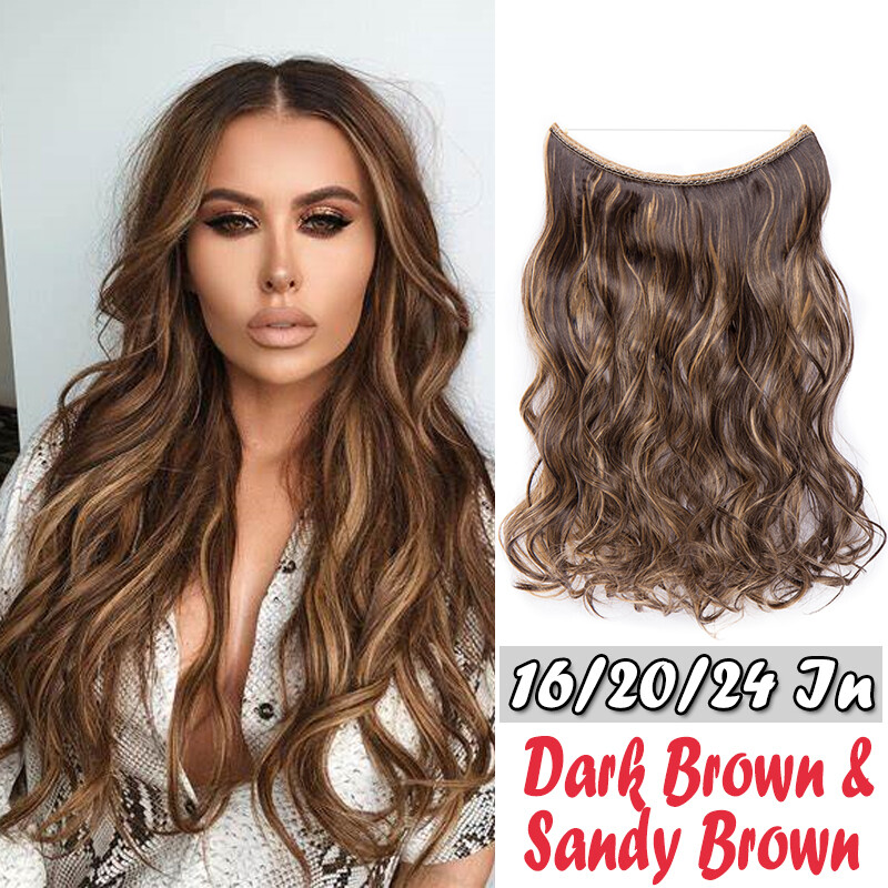 100% Natural As Human Thick Invisible Wire Softs Secret Wire In Hair ...