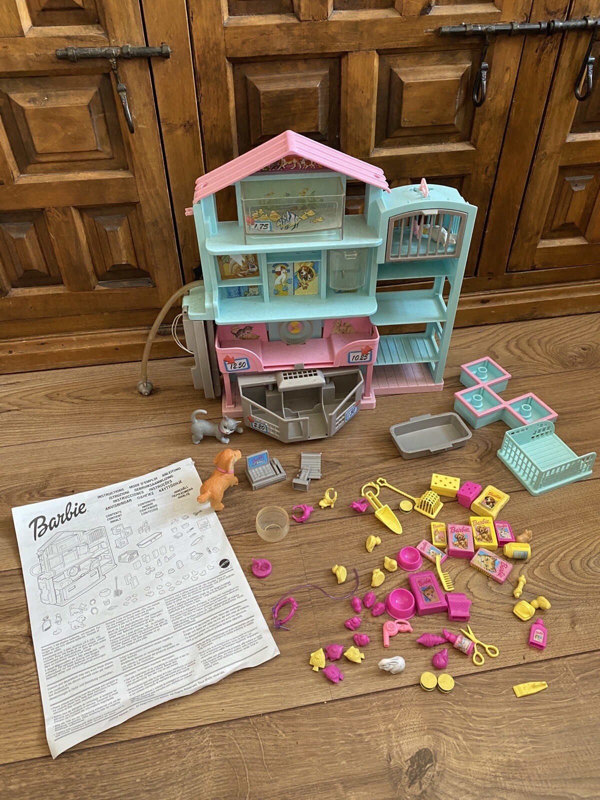 barbie mattel posh pets sweet sounds pet shop spielset tierhandlung ...