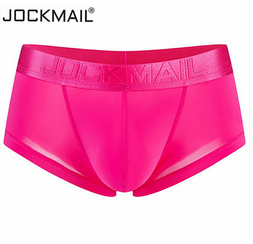 JOCKMAIL Mens Bulge Pouch Translucent Boxer Underwear Shorts Trunks ...