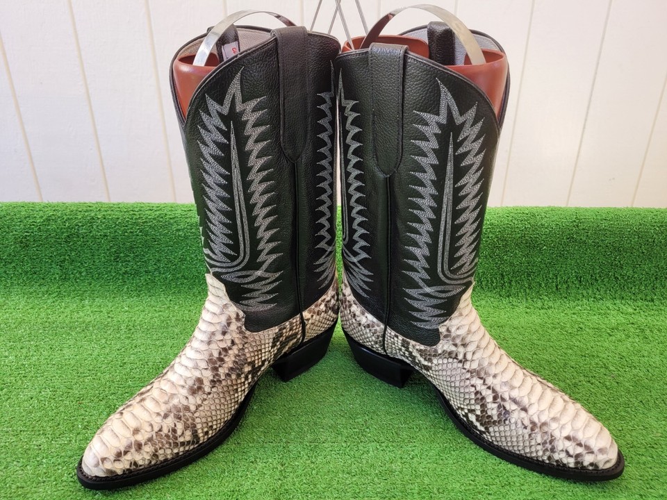 11.5 D ⭐ NEW ⭐COWTOWN ⭐ PYTHON ⭐ BACK CUT ⭐ RARE ⭐ VINTAGE ⭐CUSTOM ...