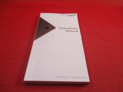 Nintendo DSi System Console Operations Instruction Manual Booklet ONLY ...