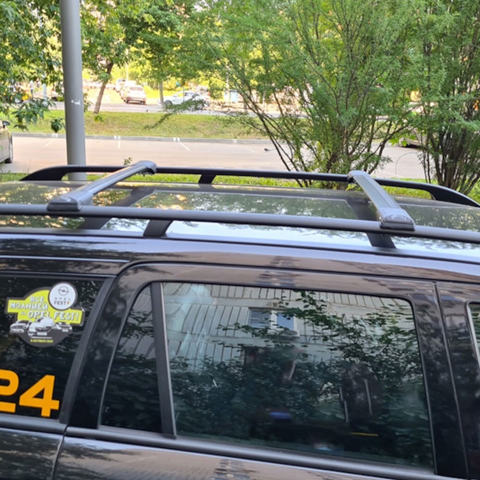 To fits Peugeot Rifter Since 2018 Cross Bars Roof Rack Black Set | eBay