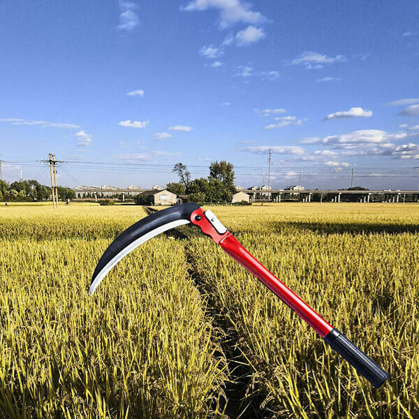 16" Folding Sickle Scythe Steel Mowing Knife Sharp Crops Weed Grass ...