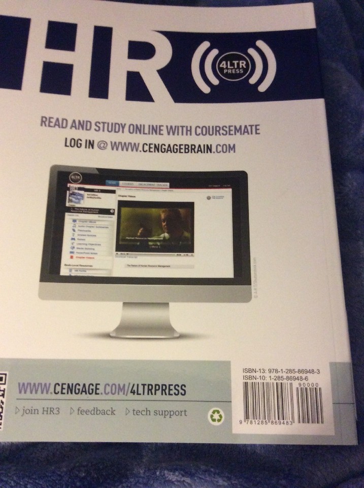 HR3 by Angelo DeNisi & Ricky Griffin 3rd Edition (Paperback ...