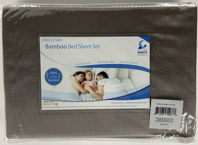 Hotel Sheets Direct 100% Bamboo Viscose 3-Piece Twin Bed Sheet Set ...