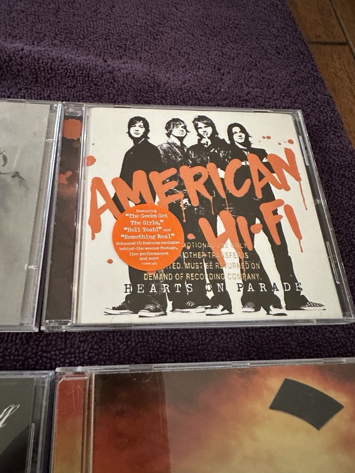 Lot Of 10 Emo Punk Indie Cd Yellowcard Alkaline Trio American Hi Fi Sum ...