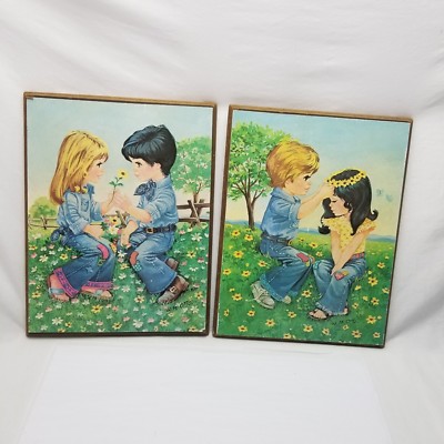 W.M. Otto Wide Eyed Hippie Child Kitsch Art Prints | eBay