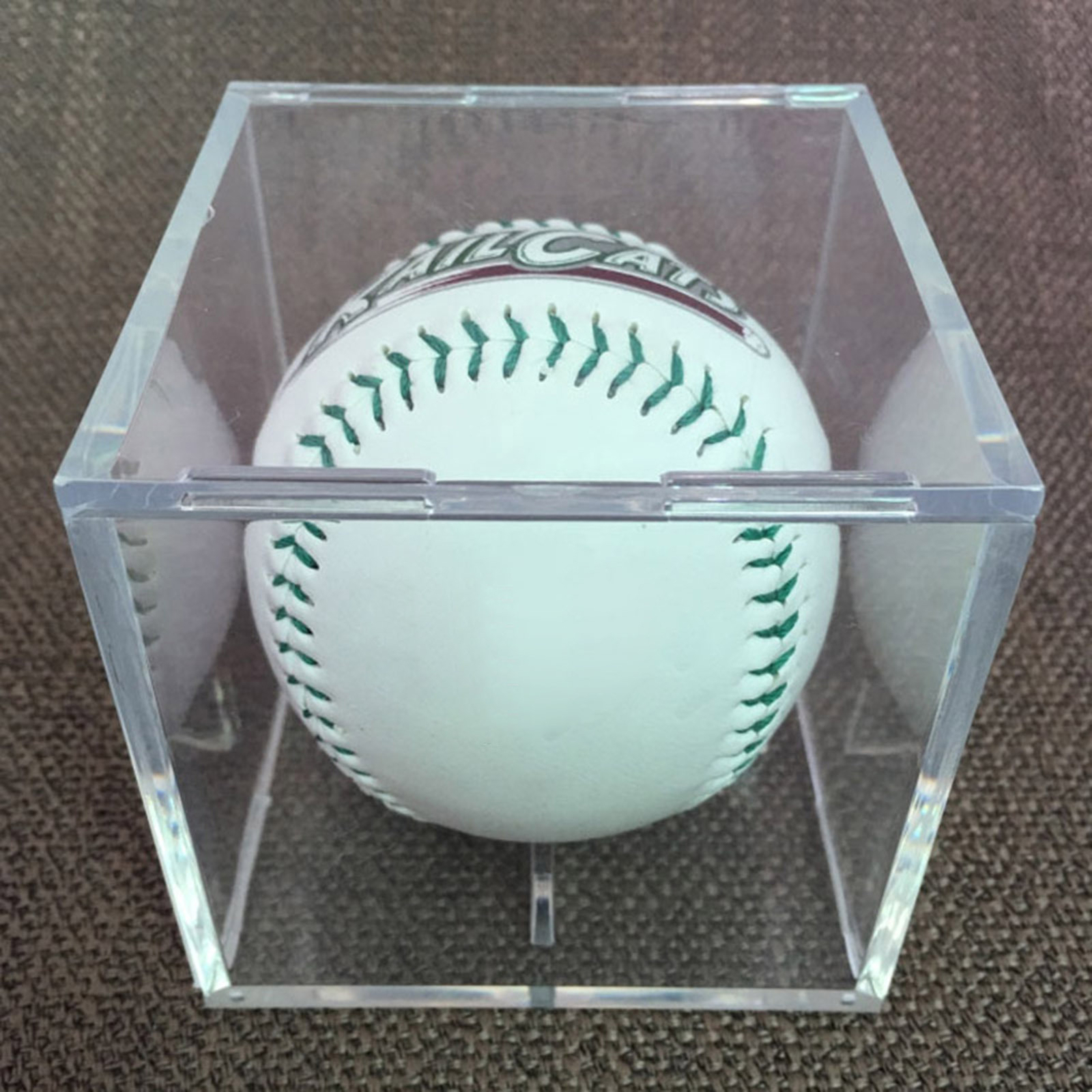 Clear Baseball Display Cube Case Baseball Storage Rack UV Protected ...