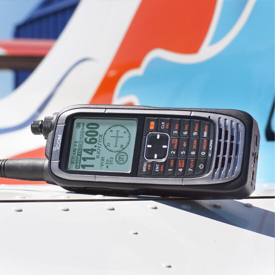 Icom IC-A25N NAV/COM VHF Airband Handheld Radio Transceiver Authorized ...