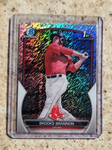 Brooks Brannon 2023 Bowman Chrome 1st Prospects Shimmer #BCP-245 Boston ...