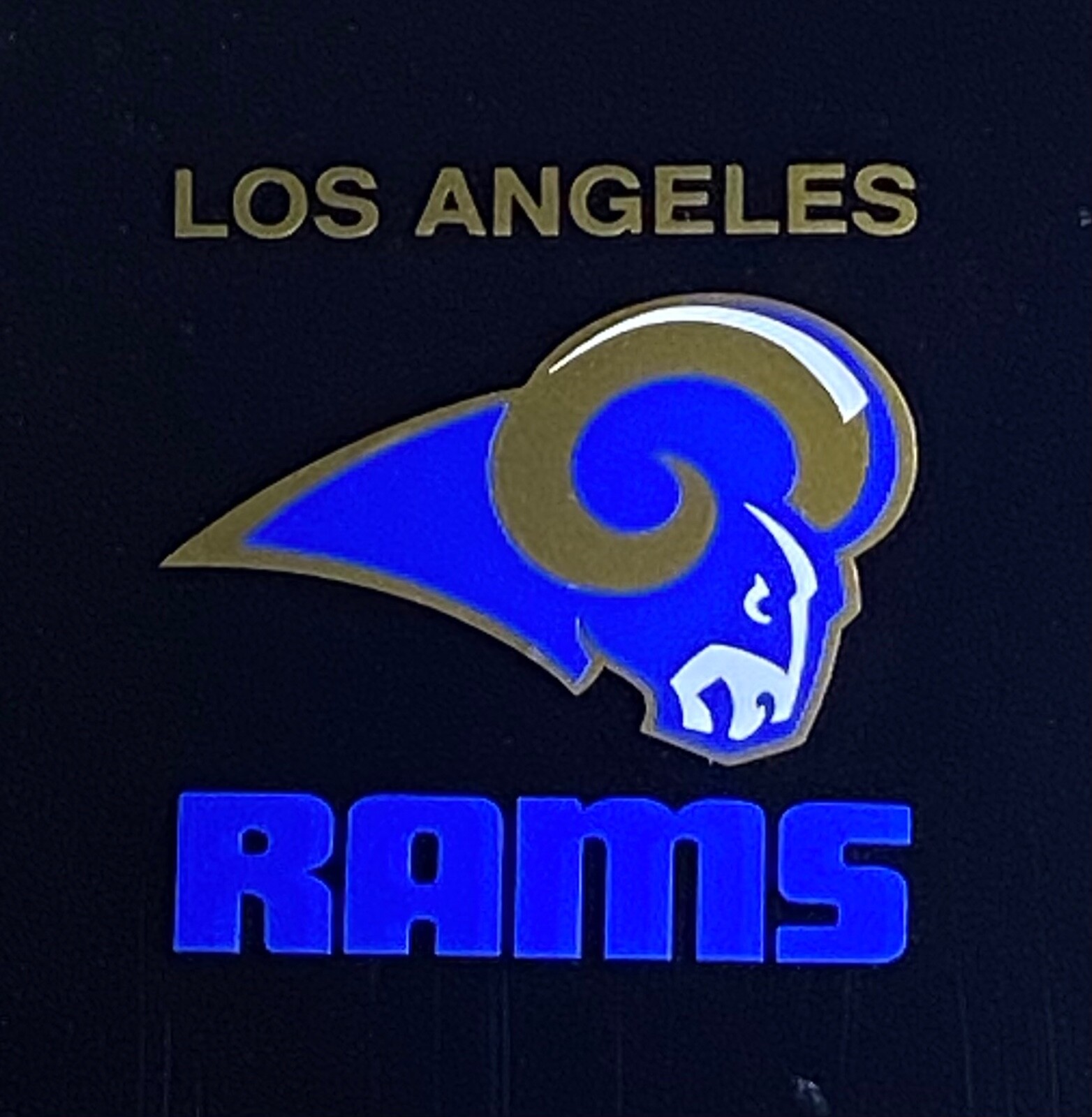 NFL LOS ANGELES RAMS old logo car decal 5 inch x 4 3/4 inch die cut ...