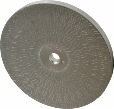 Accu-Finish 6" Diam, 1/2" Hole Size, 1/2" Overall Thickness, 180 Grit ...
