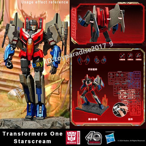Blokees Transformers ONE Starscream Action Figure Model Kit Display ...