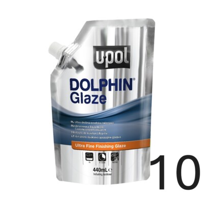 10 UPOL UP0714 Dolphin Premium Self Leveling Glaze Putty - 440ml Bags w ...