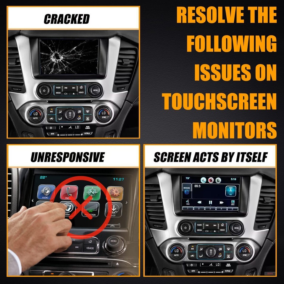 Touch-Screen Glass Digitizer LCD Replacement For 2015-2018 Chevrolet ...