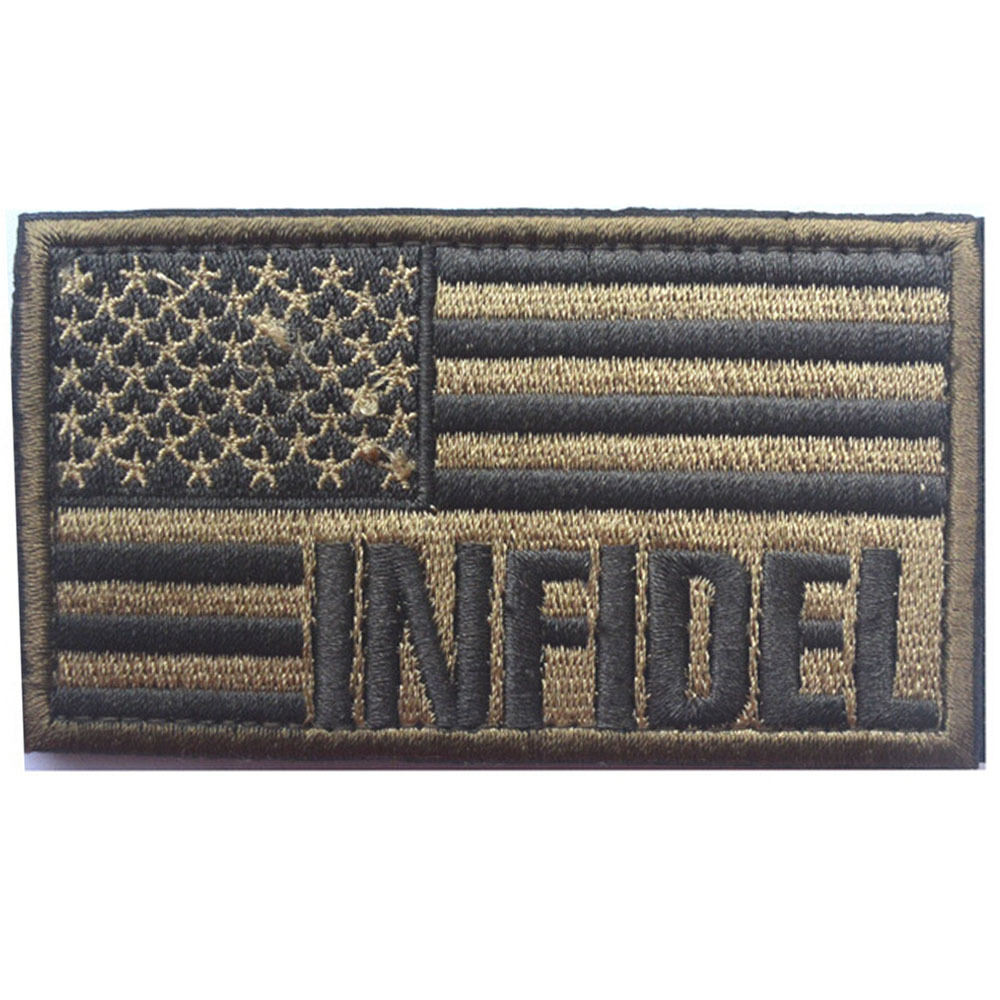 USA FLAG USA INFIDEL FLAG U.S. ARMY 3D TACTICAL HOOK LOOP PATCH #5 | eBay