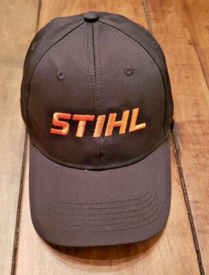 Licensed STIHL Black & Orange Baseball Cap Hat BRAND NEW Genuine OEM | eBay