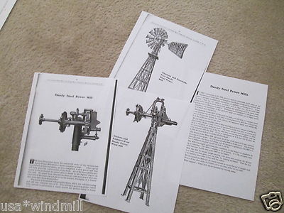 Dandy Steel Power Windmill Diagrams & Trade Description | eBay