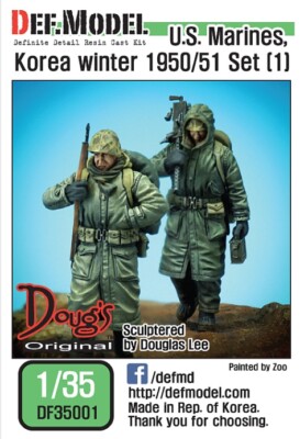 DEF Model 1/35 US Marines Korea Winter 1950/51 #1 Resin Figure Model ...