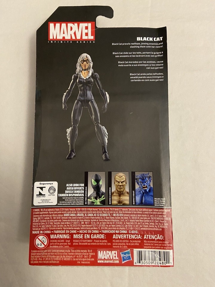 Black Cat MIB Marvel Universe 3.75 inch Hasbro 2015 Wave 5 Spider-Man ...