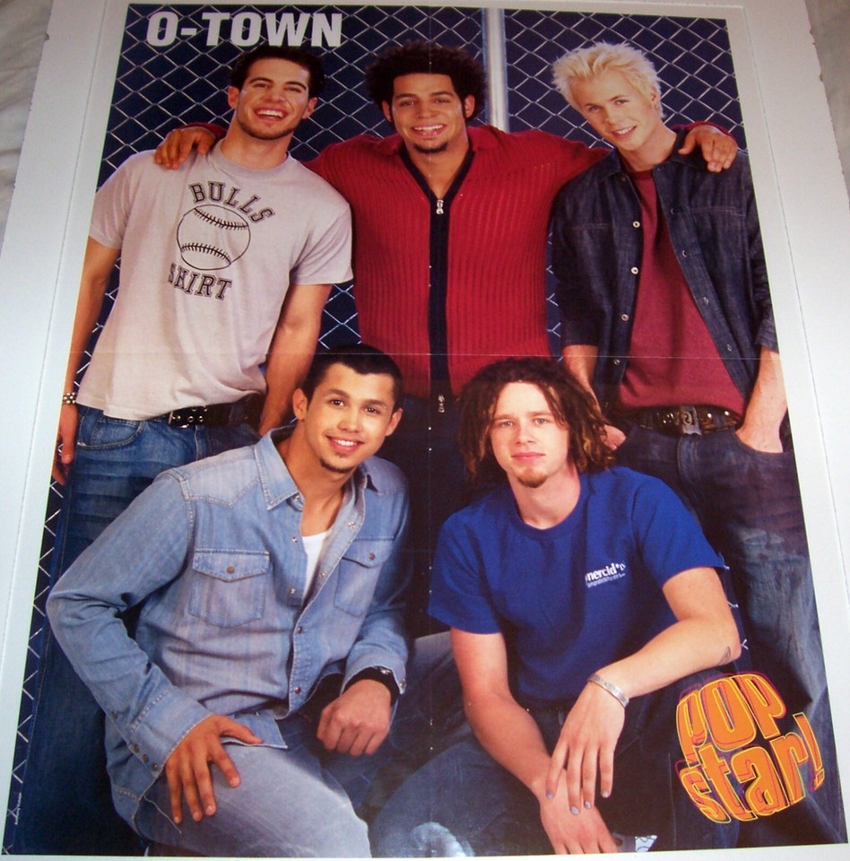Aaron Carter - O-Town - 21" x 16" Teen Magazine Pinup 4 Page Poster ...