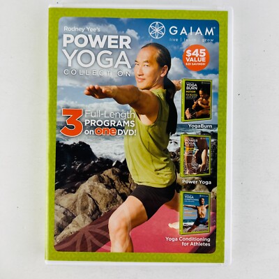 GAIAM Rodney Yee Power Yoga Collection 3 Full-Length Programs DVD ...