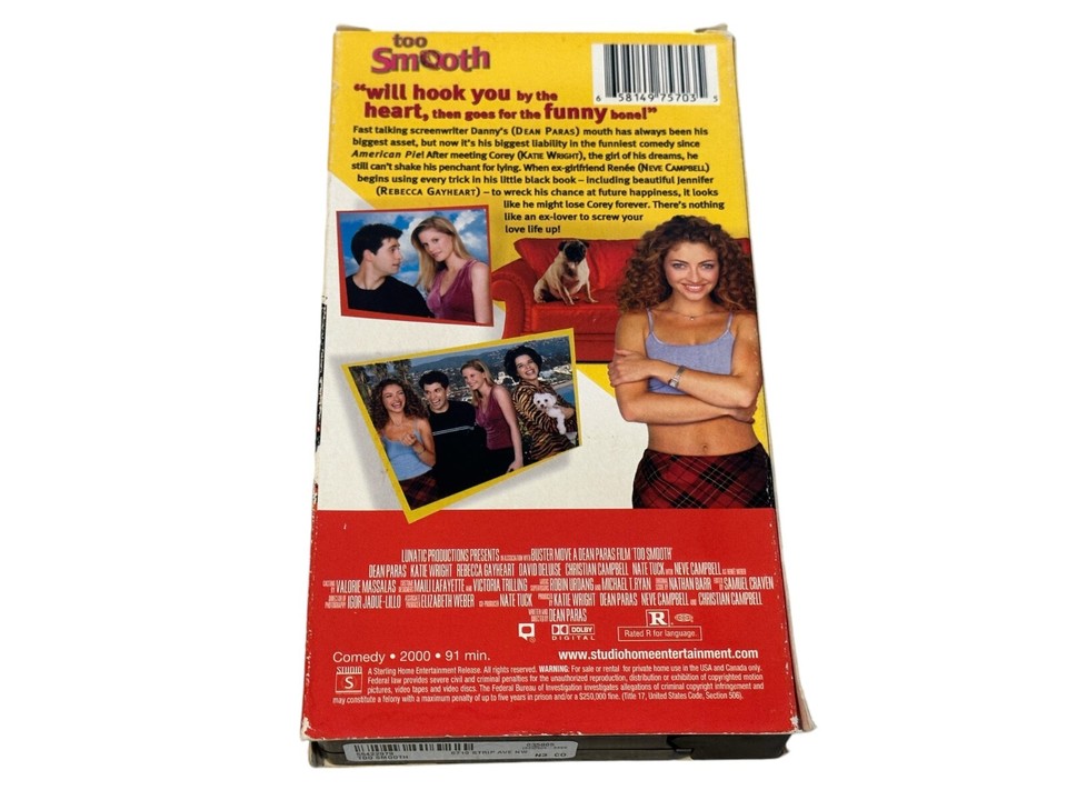 Too Smooth (VHS, 2000) Katie Wright And Neve Campbell | eBay