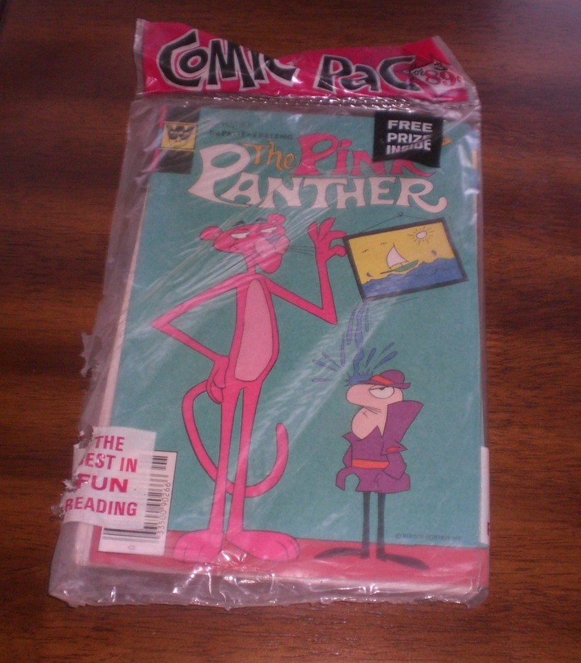 3 1977 WHITMAN BAGGED COMIC BOOKS - WALT DISNEY DONALD DUCK - PINK ...