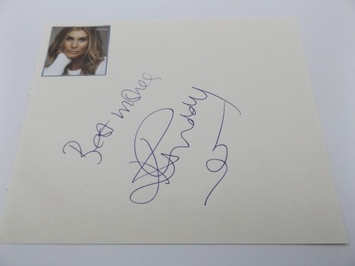 HAND SIGNED 7" x 6" AUTOGRAPH BOOK PAGE - KIM TIDDY - THE BILL ...