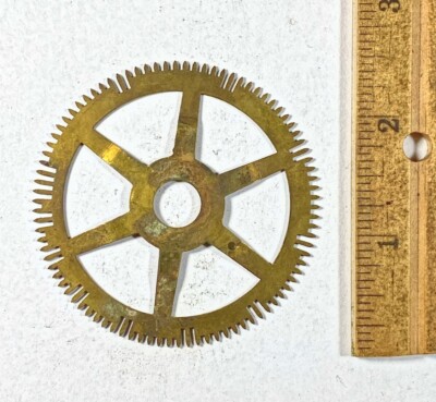 Antique Clock Movement Count Wheel (61.69mm Dia, 10.20mm Inner Dia ...