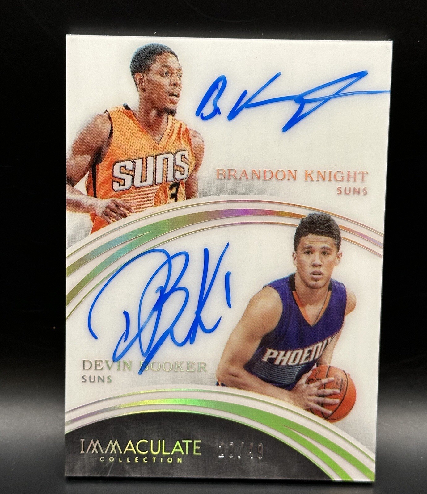 Panini Immaculate Collection - Auto Brandon Knight/Devin Booker 2015-16 ...