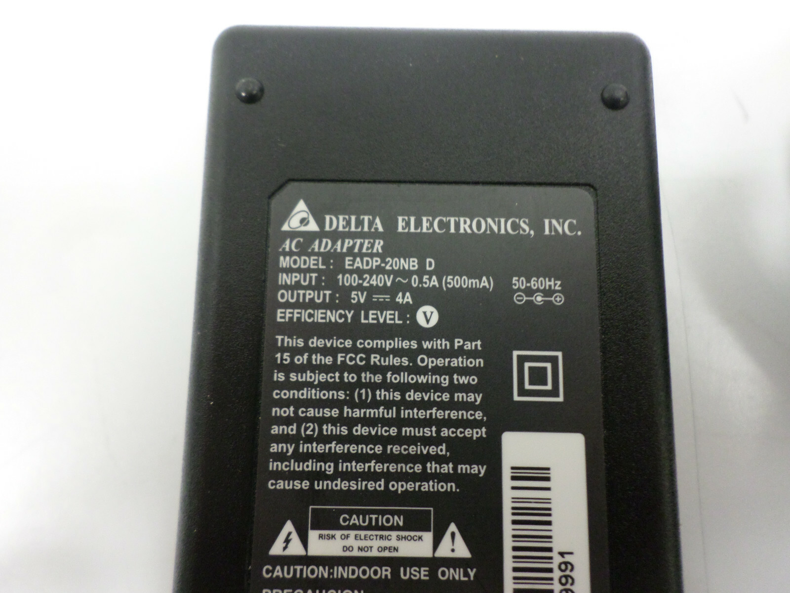 Delta Electronics OEM Eadp-20nb D 5v 4a 20w AC Adapter for Xfinity ...