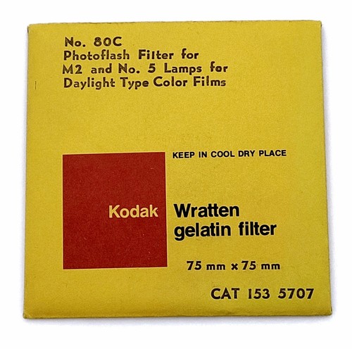 Kodak Wratten No. 80C Gelatin Filter Photoflash M2 & No. 5 Lamps ...