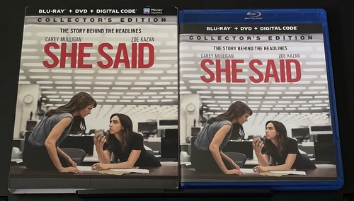 She Said (Blu-ray/DVD) NO DIGITAL. w/ Slipcover. LIKE NEW CONDITION ...