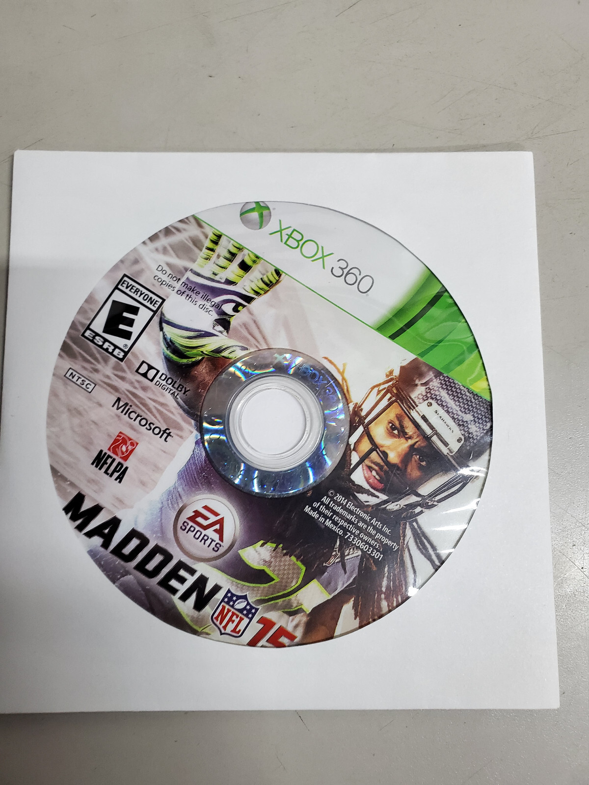 Madden NFL 15 (Microsoft Xbox 360, 2014) Disc only Tested 14633733068 ...