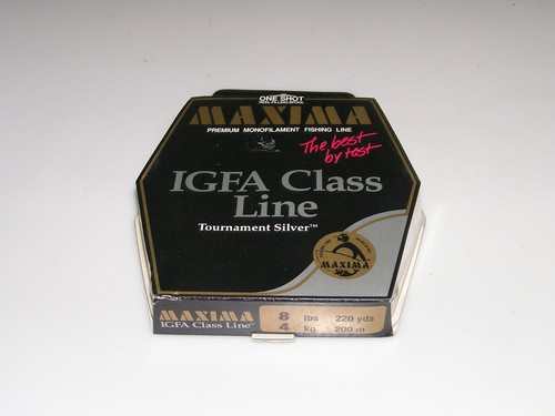 Maxima Maxi Spool IGFA Class Tournament Silver Fishing Line 8 Lb 220 ...