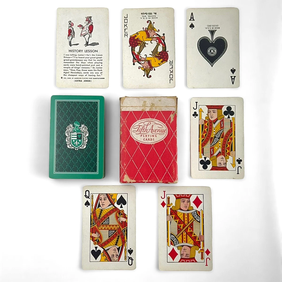 Playing Cards Back Green