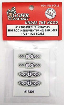 Gofer Racing Decals 17306 1/24 Instrument Panel Hot Rod Gray #5 | eBay