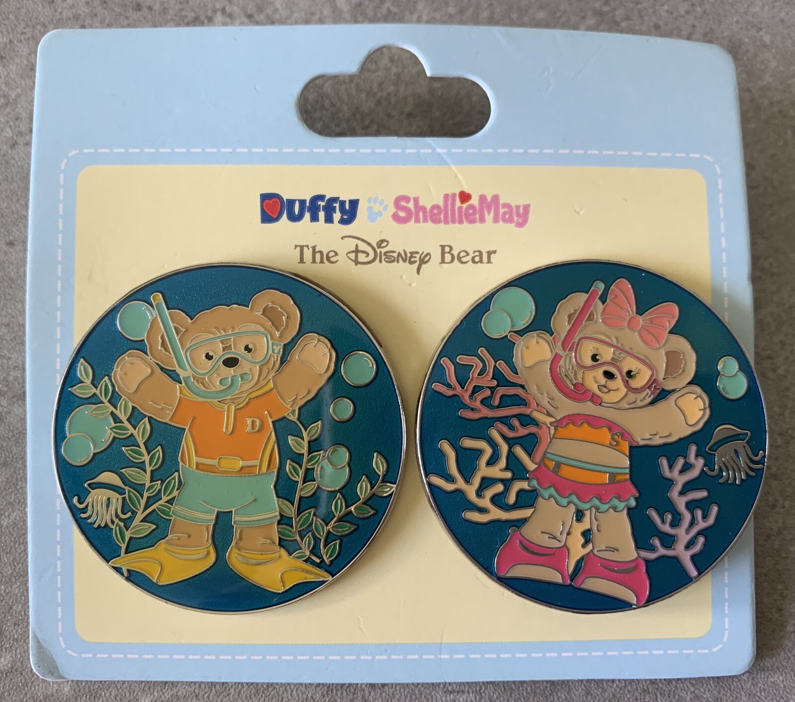 Disney pins HKDL Hong Kong duffy Shelliemay Diving Snorkeling In Sea 2 ...