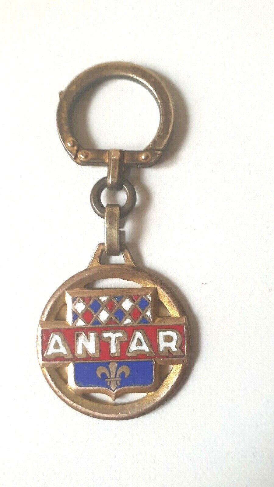 Porte Clé en métal émaillé ANTAR French Vintage enamaled metal keychain ...