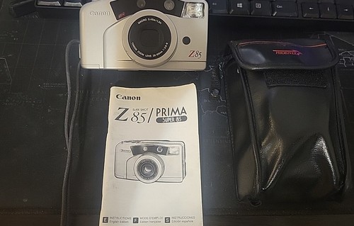 Canon Sure Shot Z85 35mm Point & Shoot Film Camera With Manual & Case ...