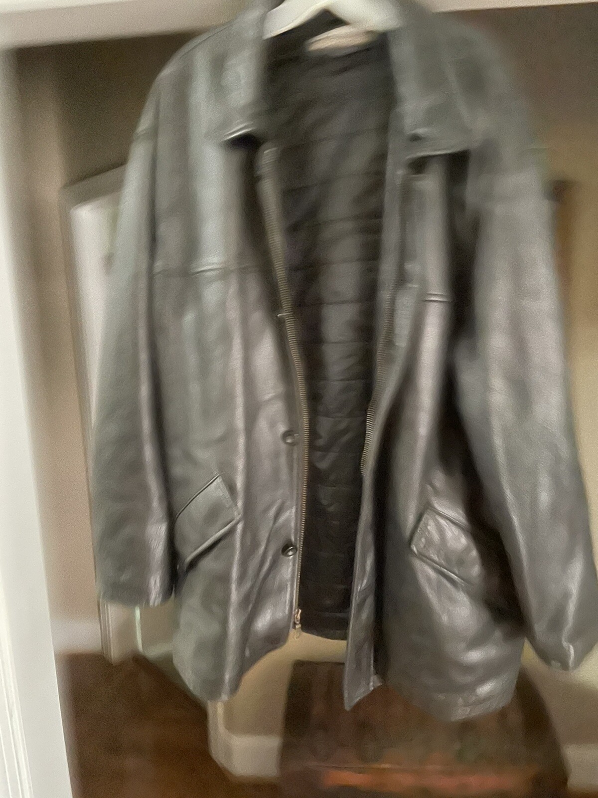 Structure leather jacket - Gem