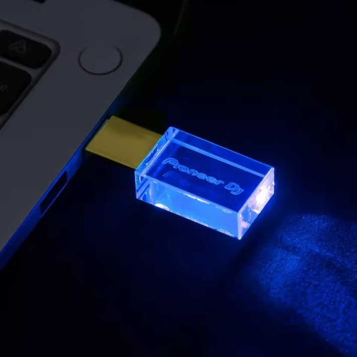 Pioneer DJ LED Crystal USB 2.0 Flash Drive 128GB Pendrive 64GB Memory ...