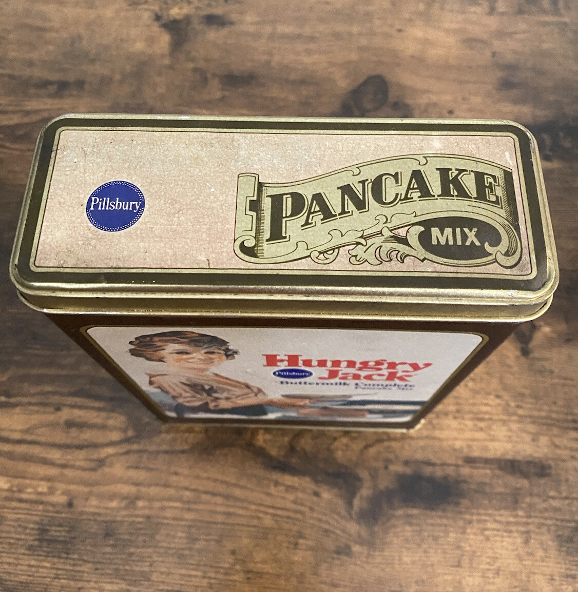 Pillsbury Hungry Jack Tin Pancake Mix Box Vintage Collectable | eBay