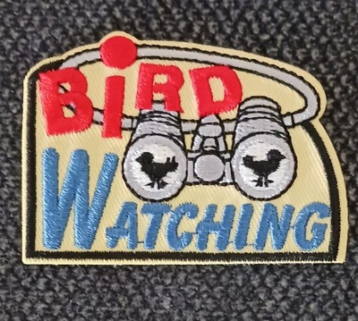 BIRD WATCHING Iron On Embroidered Patch Birds and Binoculars | eBay