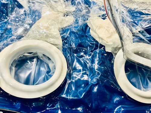 Captair Pyramid Enclosure, Portable Erlab; PVC, 2 Glove Ports, # 13171 ...