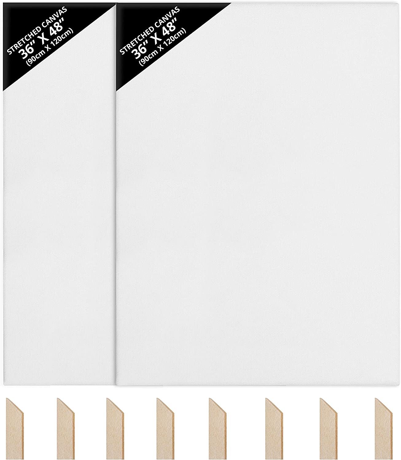 Blank Artist Canvas Set - 2pcs 90x120cm Large Plain Painting Boards ...