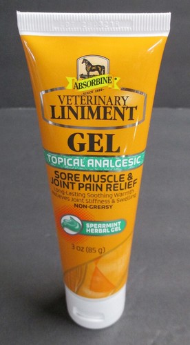 Absorbine veterinary horse liniment gel sore muscle & joint pain relief ...