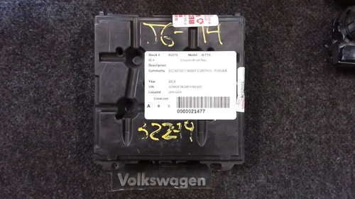VOLKSWAGEN JETTA BODY CONTROL MODULE 5C0 937 087 J B2279 | eBay